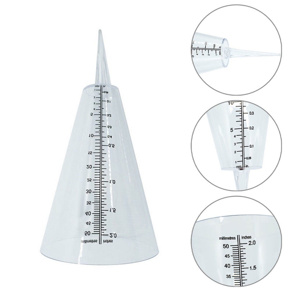 Fast ship Cone Rain Gauge Measurement Ground Precipitation Garden ...