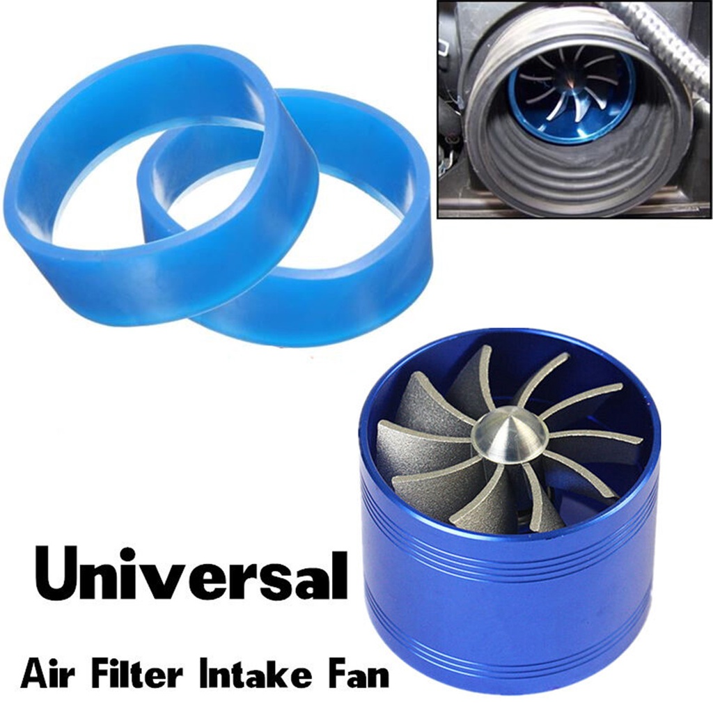 Car Single Supercharger Turbine Turbo Charger Air Filter Intake Fan ...