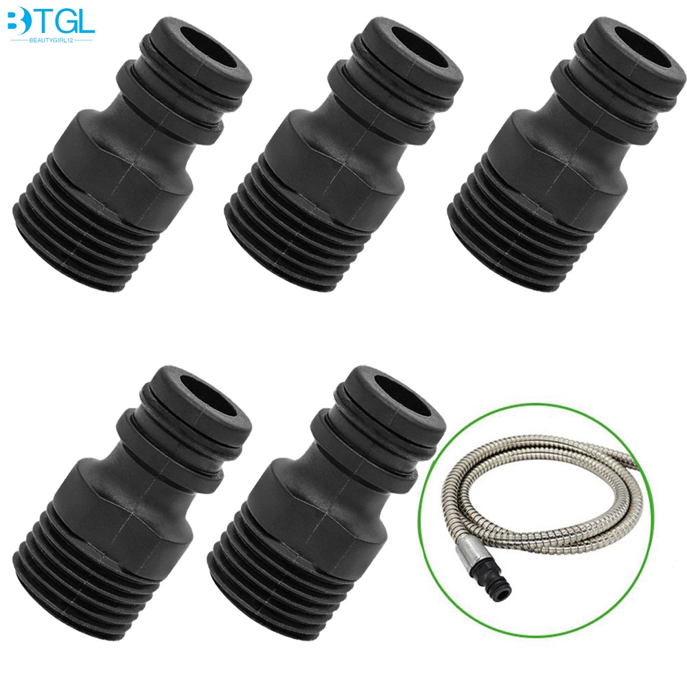【BTGL】5PC 1/2 \"for BSP Threaded Faucet Adapter Garden Water Pipe Quick ...