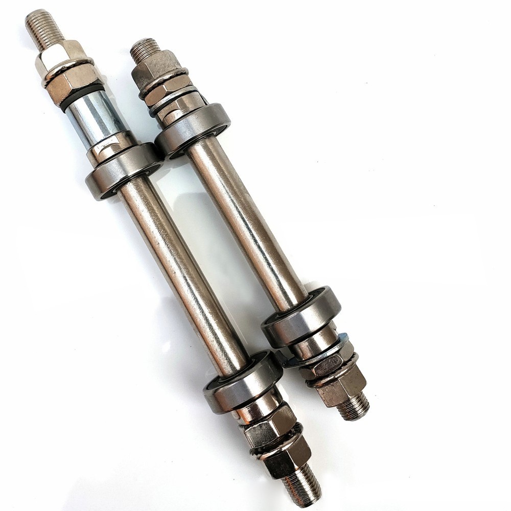 GOJO♡】Bike Wheel Hub Axle Front Rear Solid Shaft Lever Solid Spindle ...