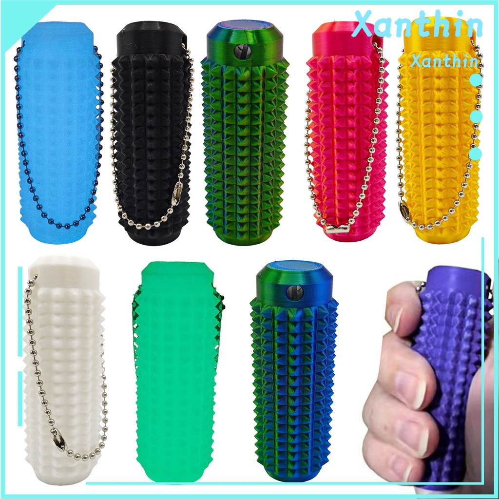 [xanthin] Spiky Roller Fidget Toy with Bead Chain Anxiety Stress Relief ...