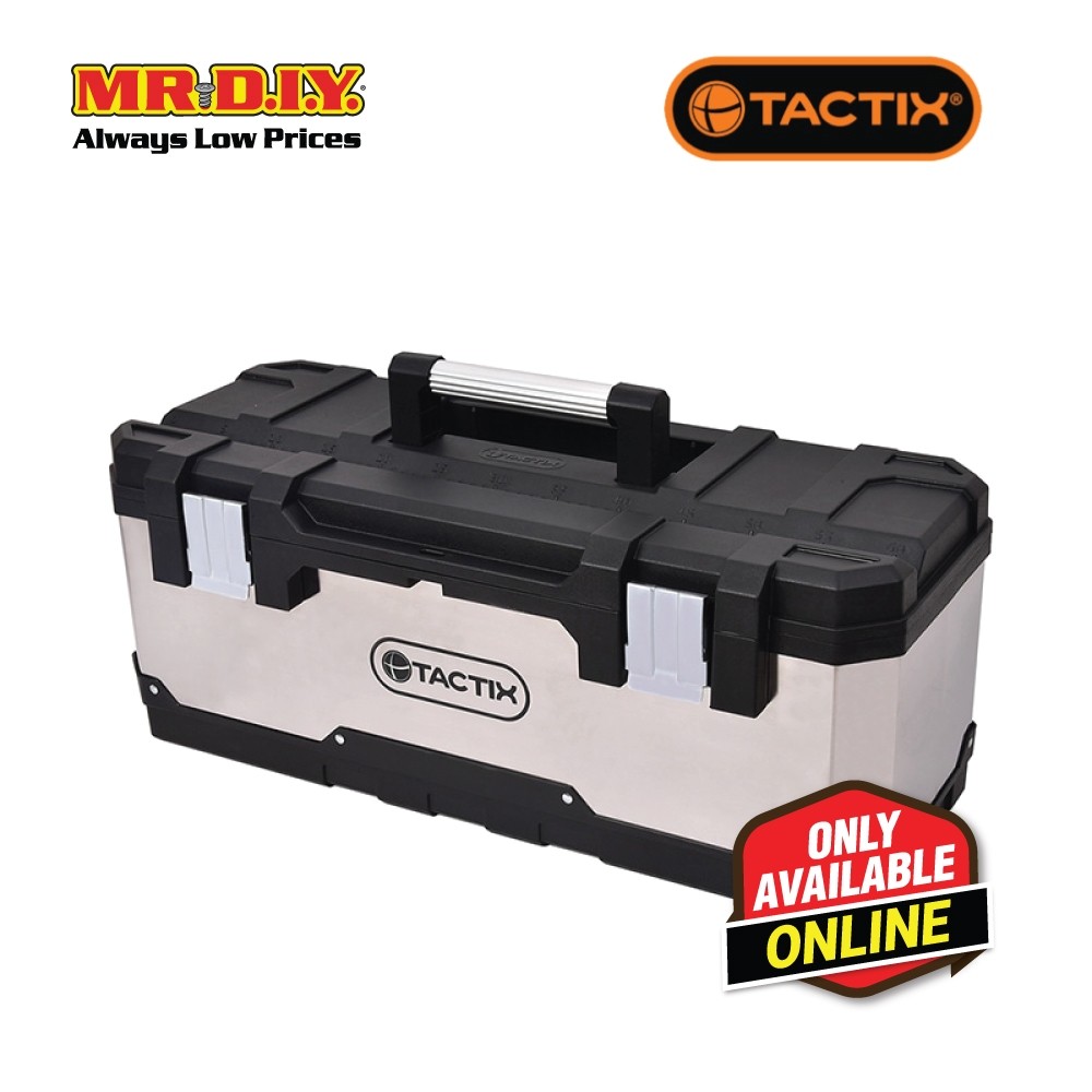 TACTIX Heavy Duty stainless steel tool box (26inch) | Shopee Singapore