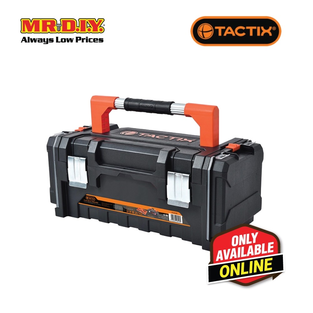 TACTIX Plastic Tool Box With Side Organizers 51cm (20inch) | Shopee ...