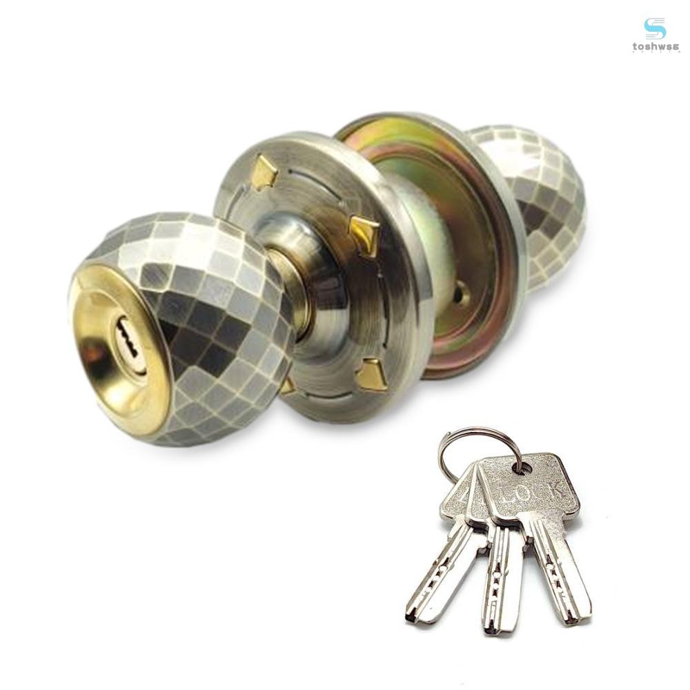 （topshowm1）Door Knob Aluminum Alloy Heavy-duty Ball Lock Mirror Finish ...