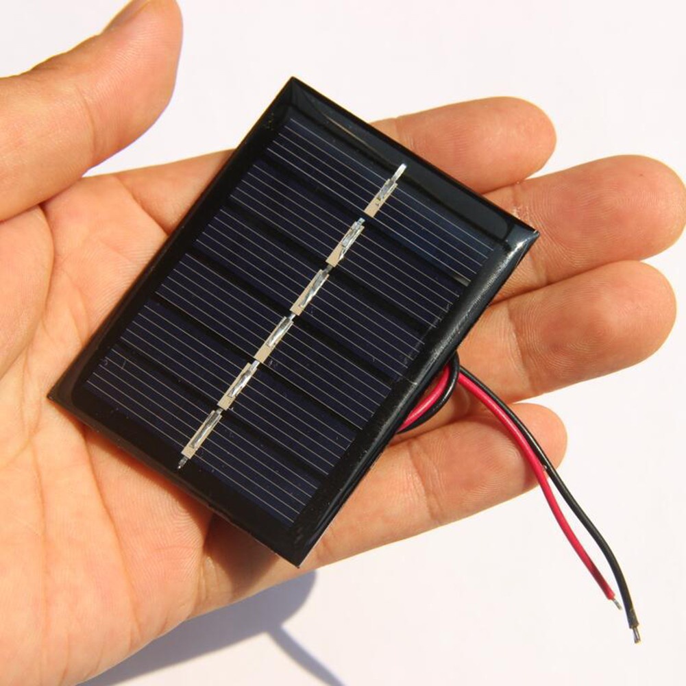 [HOT] 0.3W 3V Solar Panel Solar Epoxy Board With Wire mini Solar System ...