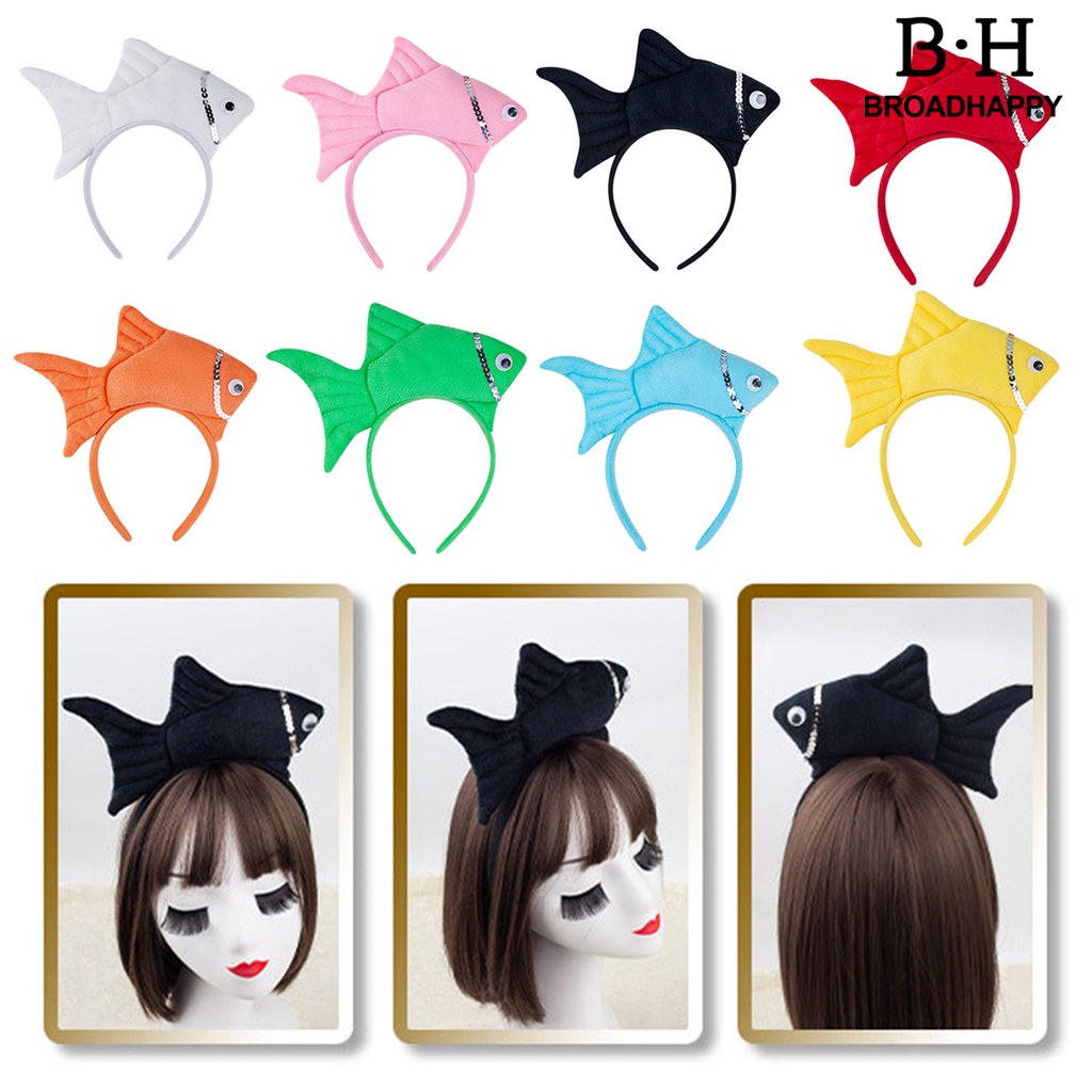 Broadhappy Goldfish Headband Fish Design Costume Hair Hoop Adjustable ...