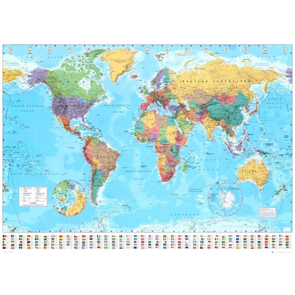 World Map Giant Inch Inch | Shopee Singapore