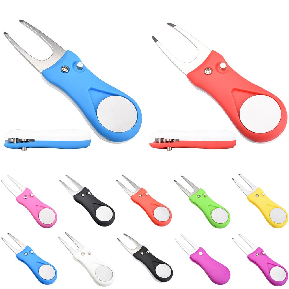 [HOT] 1pcs Golf Divot Repair Tool with Ball Marker Pitch Mark Fork Golf ...