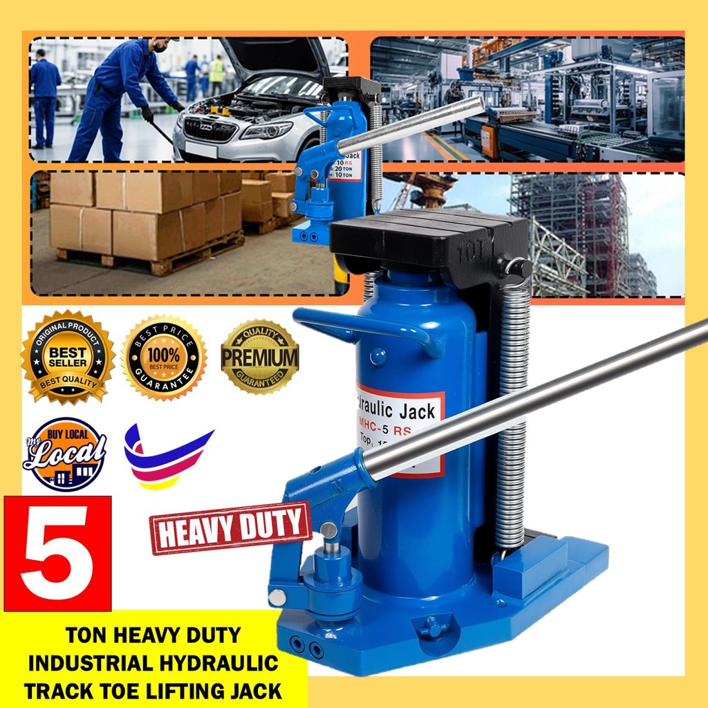 10 Ton Heavy Duty Industrial Hydraulic Track Jack Toe Jack Lift Toe ...