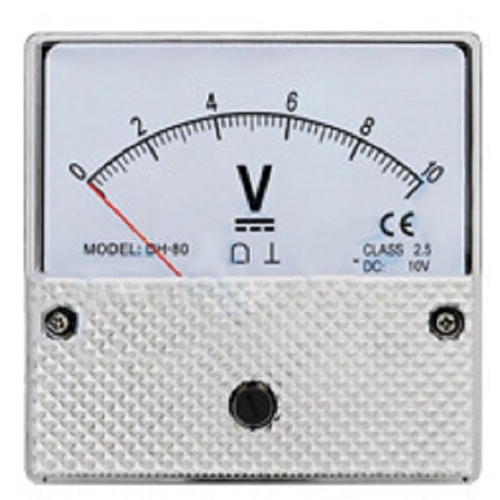 [Coo&Limited-time offer]DH-80 Pointer DC Voltmeter Analog Voltmeter ...