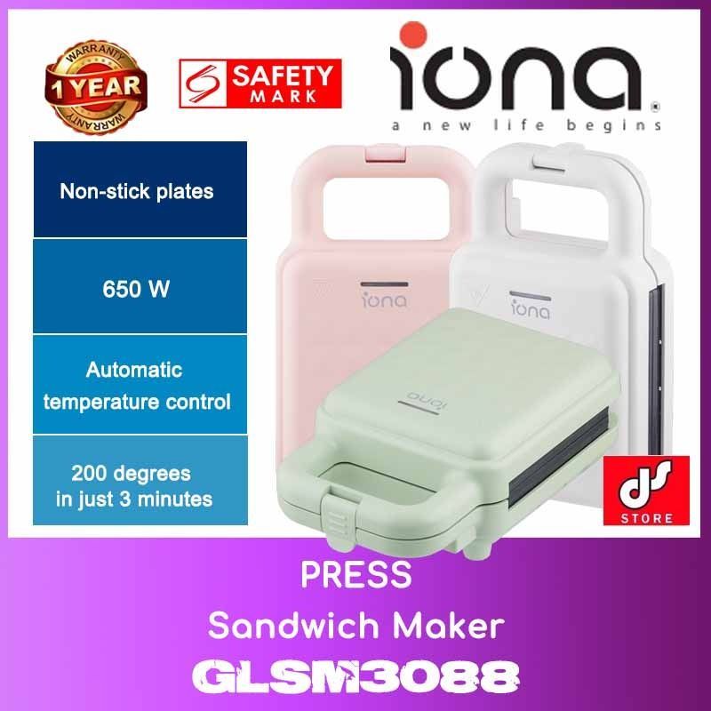 IONA GLSM3088 PRESS Sandwich Maker WITH 1 YEAR WARRANTY | Shopee Singapore
