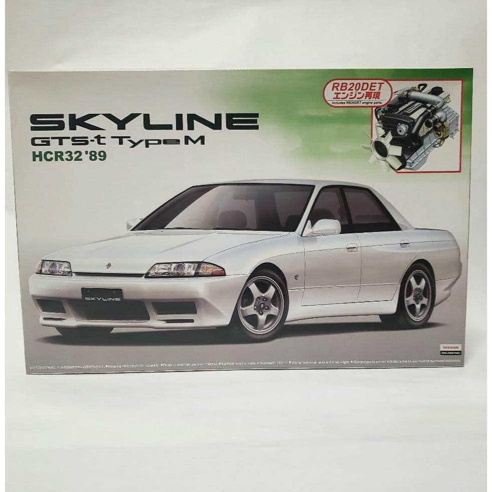 【Direct from Japan】Aoshima Skyline GTS-t Type M HCR32 '89 1/24 scale ...