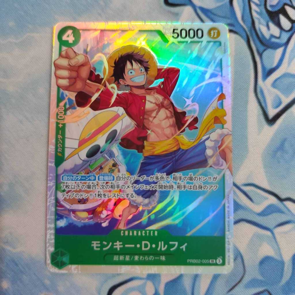 One piece monkey d luffy PRB02-005 originalSR | Shopee Singapore