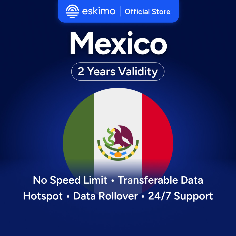 Eskimo Mexico eSIM 1-10GB | 2 Year Validity | How to Redeem in ...