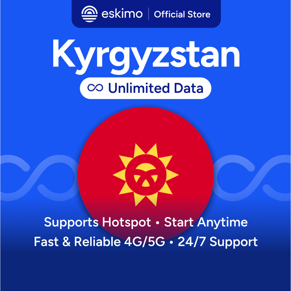 Eskimo Kyrgyzstan Unlimited eSIM 1-30 Days | 2 Year Validity | How to ...