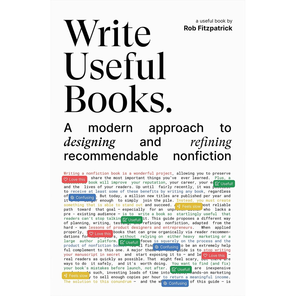 Write Useful Books: A modern approach to designing and refining ...