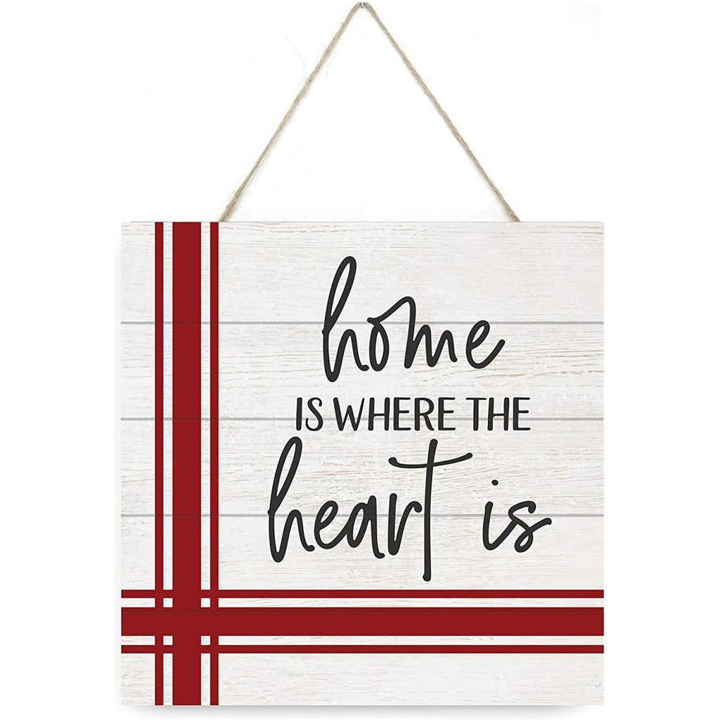 NICE Wall Art MRC Wood Products 'Home is Where the Heart is' Rustic ...