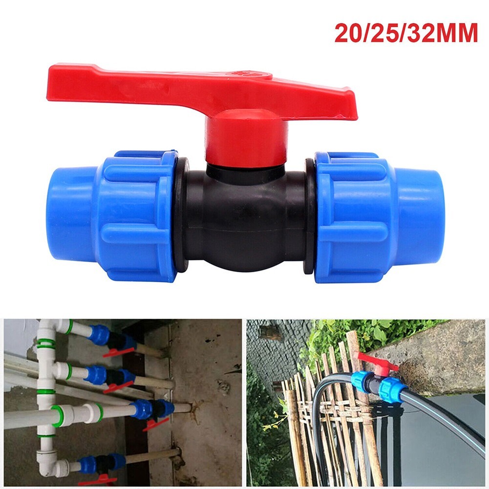 【HOT】 Ready Stock PE Pipe Ball Valve with External Thread Stop Valve ...
