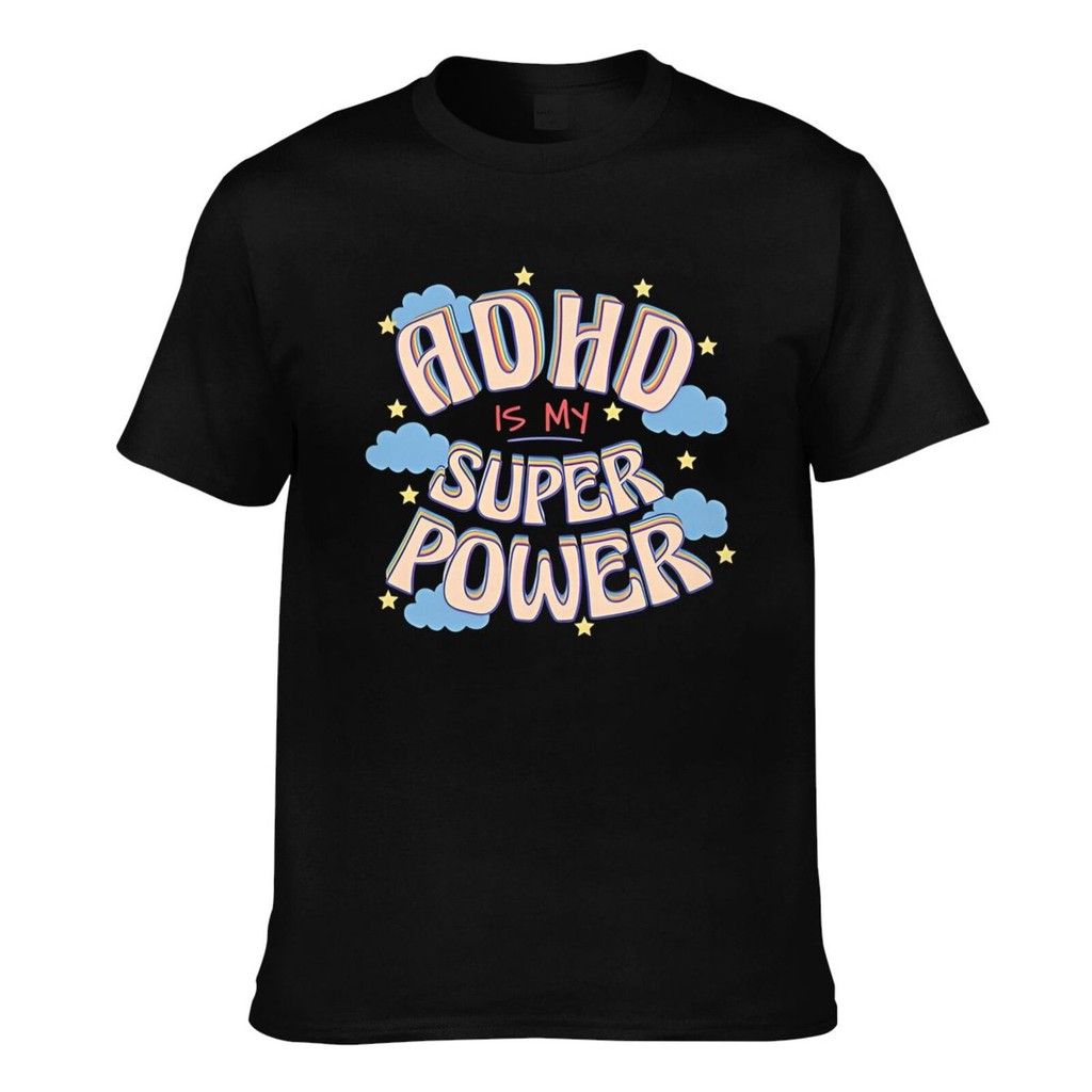 Summer Cool Tee Adhd Is My Superpower Good Quality Men'S Tshirt ...
