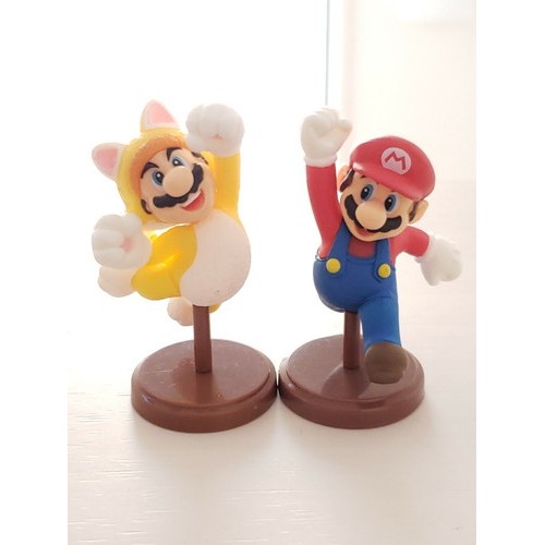 Super Mario Choco egg Figure set of 2 Super Mario, Cat Mario Furuta ...