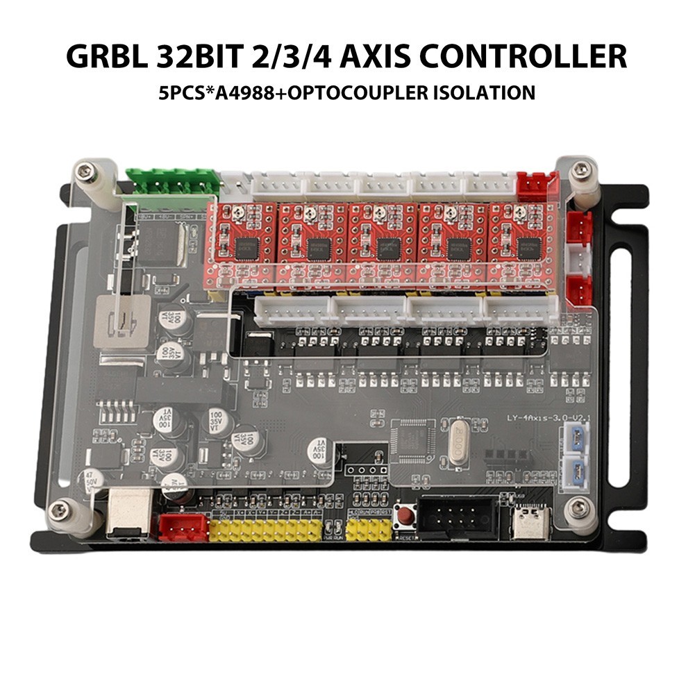 【O-HOT】for GRBL 4-Axis Stepper Motor Driver Controller CNC Router ...