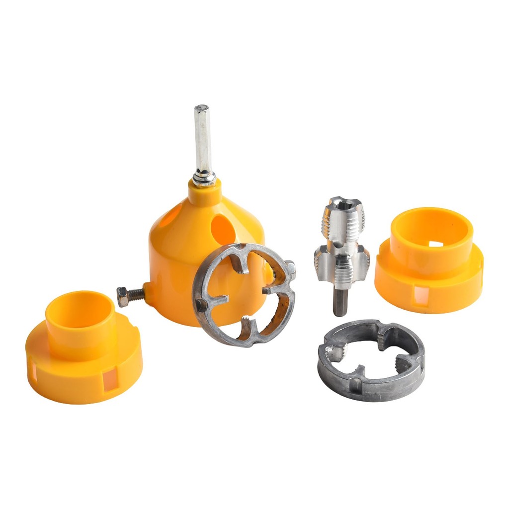【O-HOT】Versatile PVC Pipe Threader Kit: 4-Point & 6-Point Compatible ...