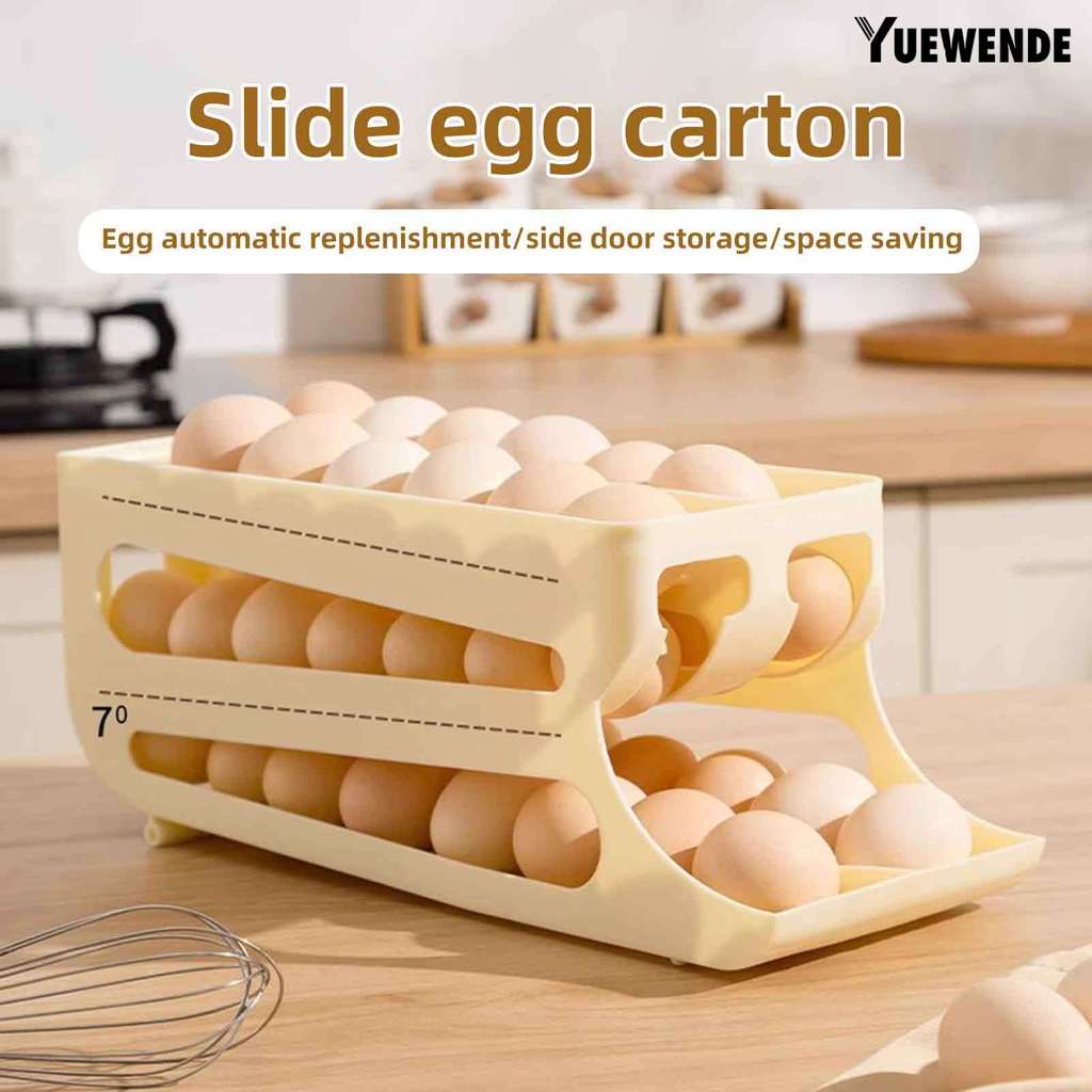 【YW】Multi-layer Slide Egg Storage Box Ladder Style Egg Box Large ...