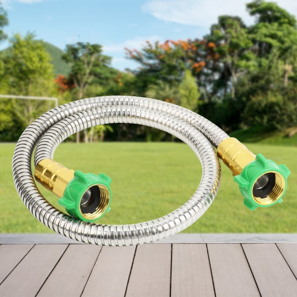 【ANGY】Garden Hose Female to Female Connector Stainless Steel Leader ...