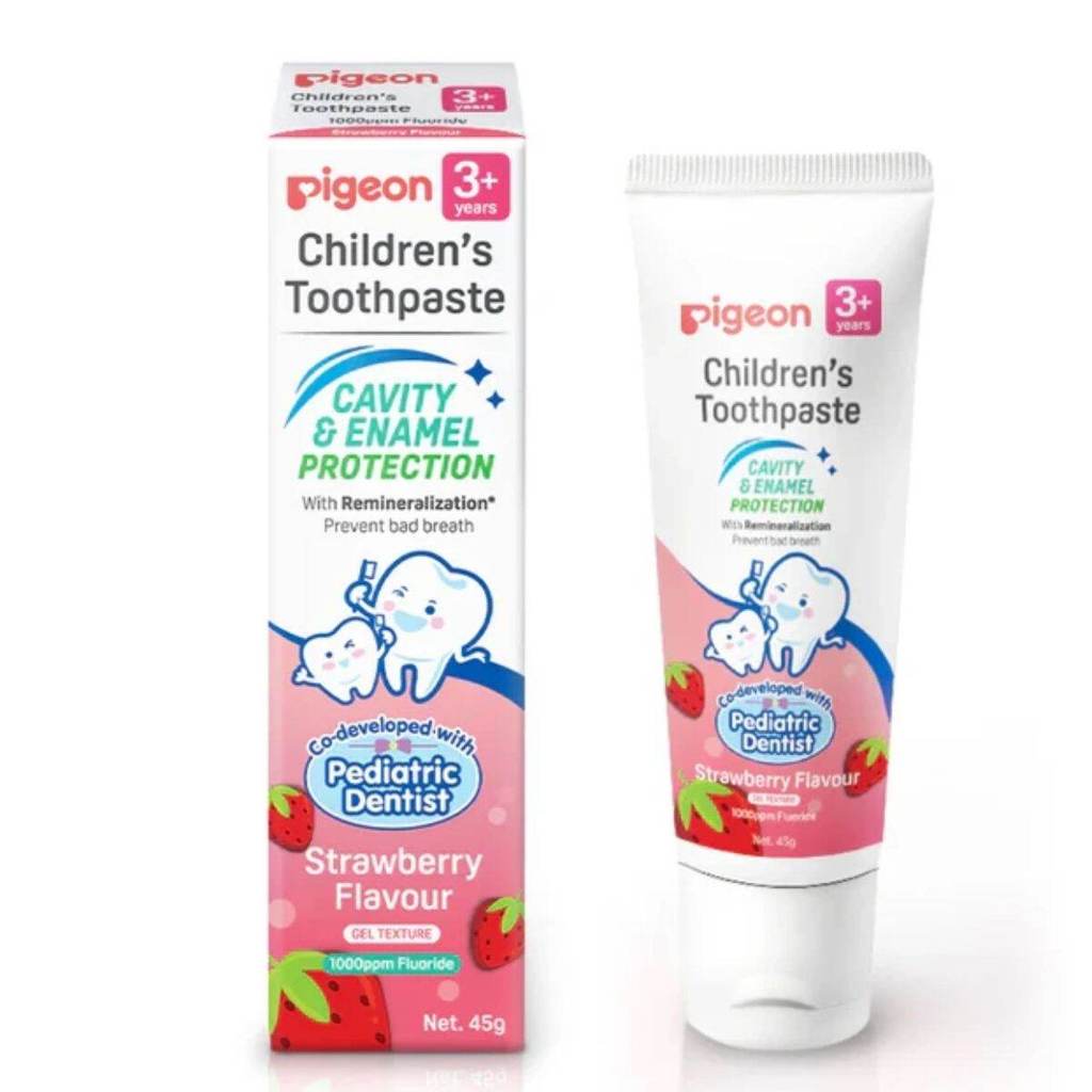 Pigeon Children's Toothpaste For 3+ Years 45g - Strawberry Flavour ...