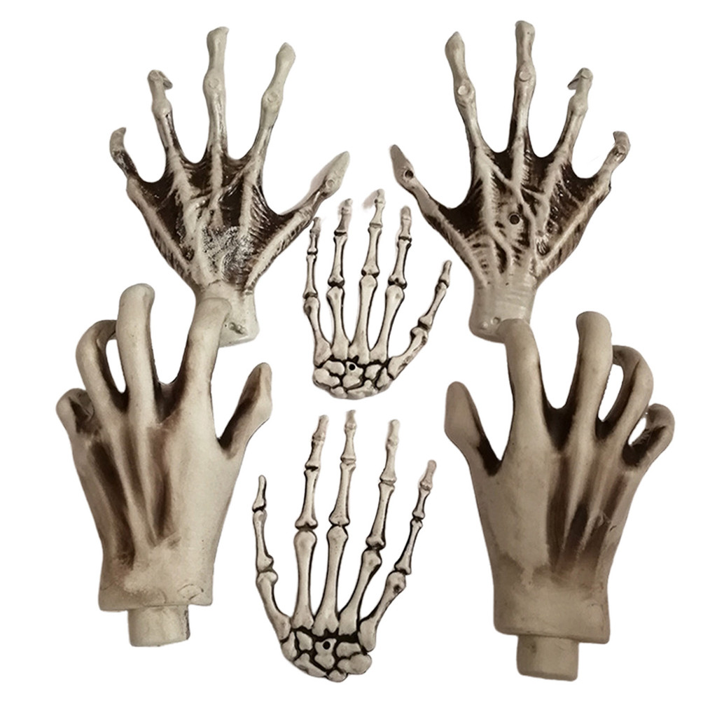 Emden Halloween Skeleton Hands Realistic Plastic Skeleton Human Hands ...