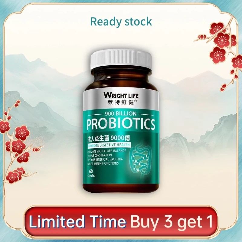 【Ready stock Buy 3 get 1】Wright Life - 900 Billion CFU Probiotics ...