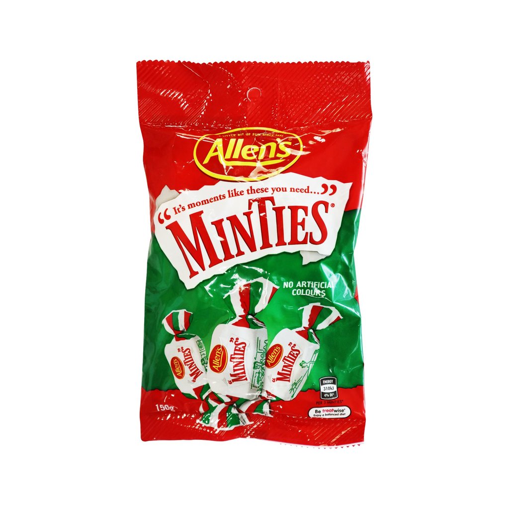 Allen's Minties 150g – Fresh, fragrant soft candy with Australian mint ...