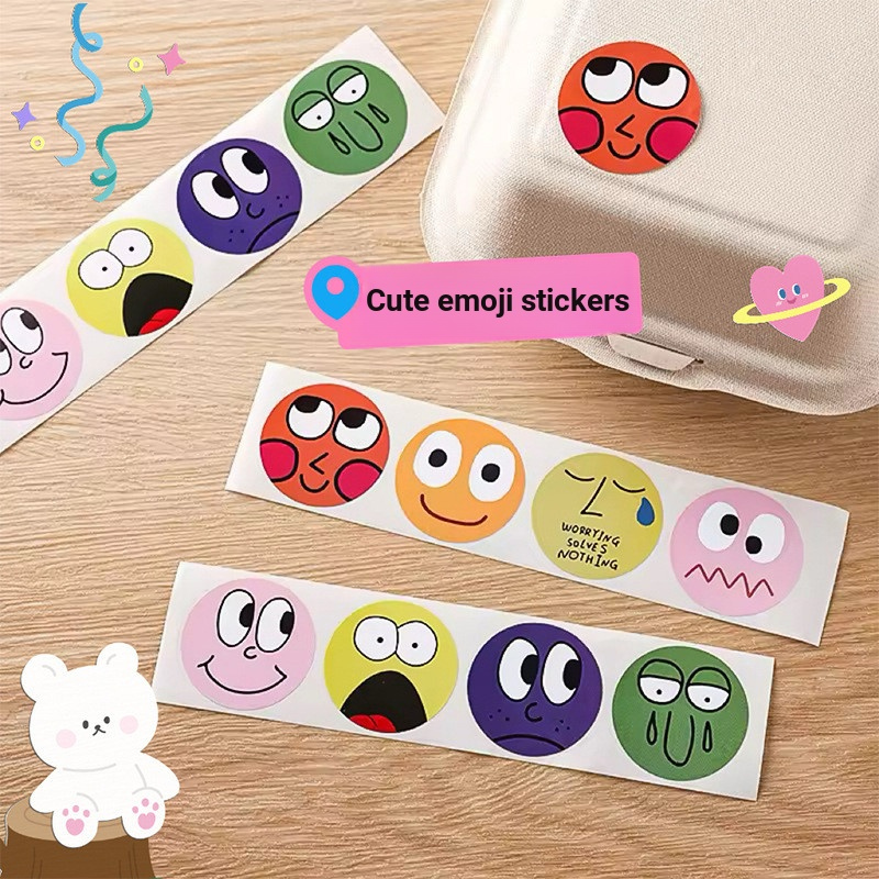 Funny Emoticon Reward Stickers Children Female Cute Sealing Stickers ...