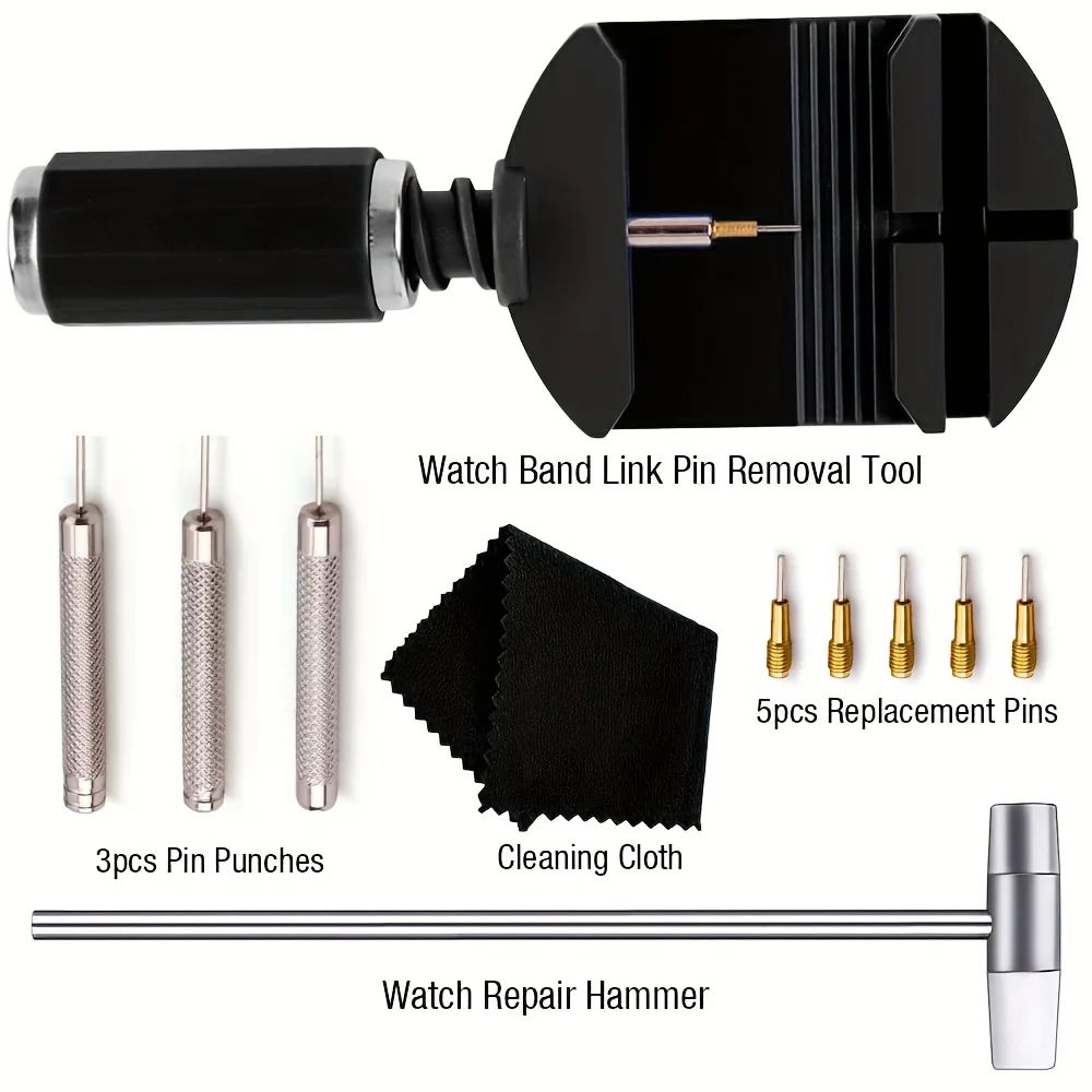 11Pcs Watch Link Removal Tool Set - Essential Kit for Watch Band Strap ...