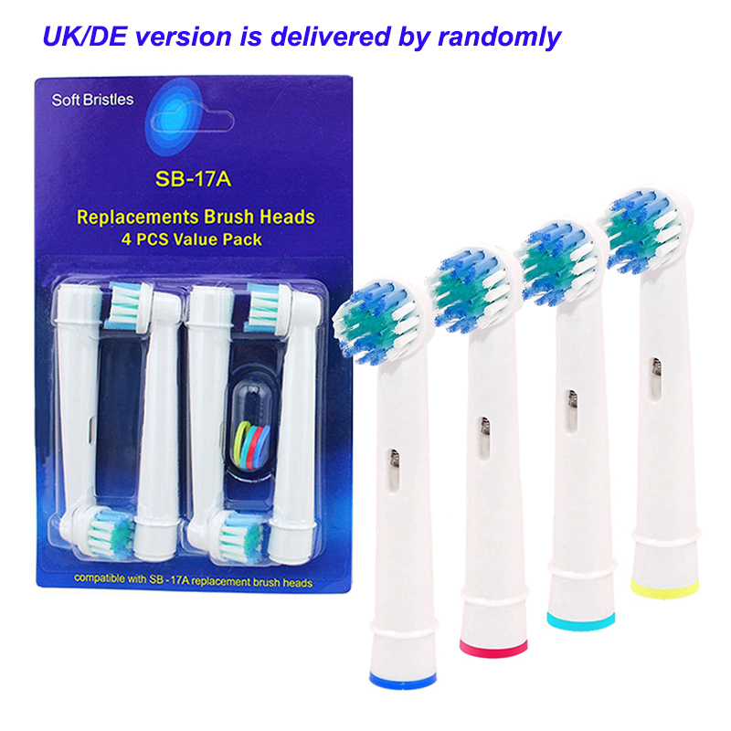 Clean Replacement Electric Toothbrush Brush Heads For Braun Oral B 3757 ...