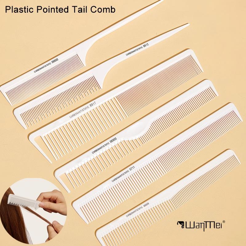 Anti-Static Cutting Professional Finishing Comb Plastic Pointed Tail ...