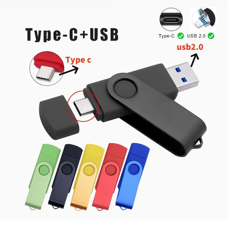 8GB To128GB USB Drive Type C High Speed For Phone Laptop Real Capacity ...