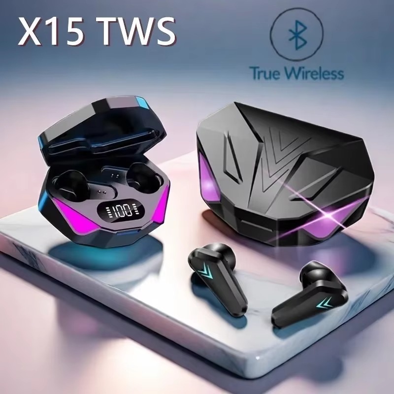 X15 TWS Bluetooth Wireless Earphones Gaming Earbuds with Microphone ...