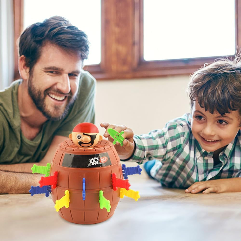 Pirate Ship Board Game, Jumping Pirate Bucket Challenge, Family Fun ...