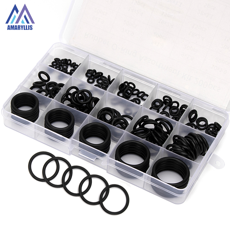150PCS 160PCS NBR Rubber Gasket Replacements Sealing O-rings Kit OD 6 ...