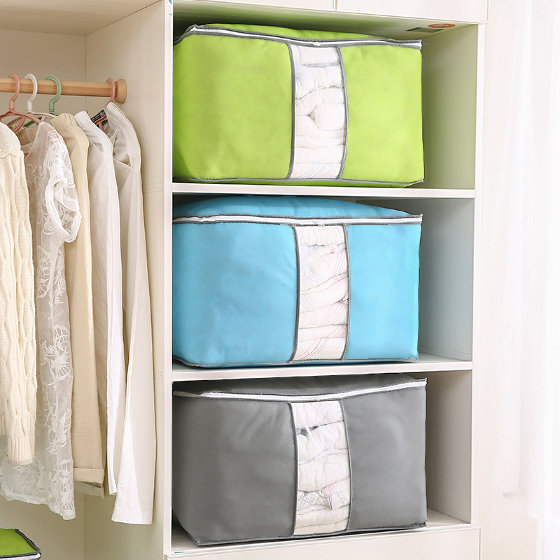 Foldable Large Capacity Non-Woven Closet Clothes Storage Box Folding ...