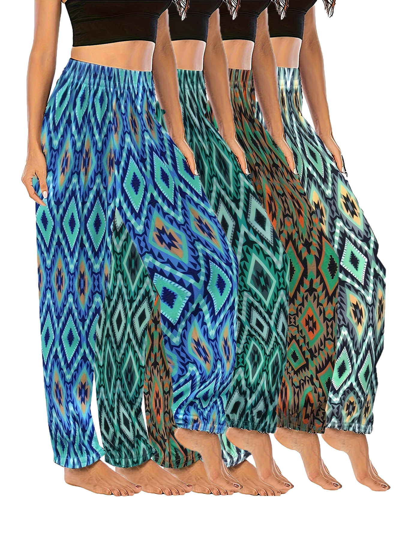 Thin & Lightweight Boho Style Jogger Pants Girls Comfy Pants Spring ...
