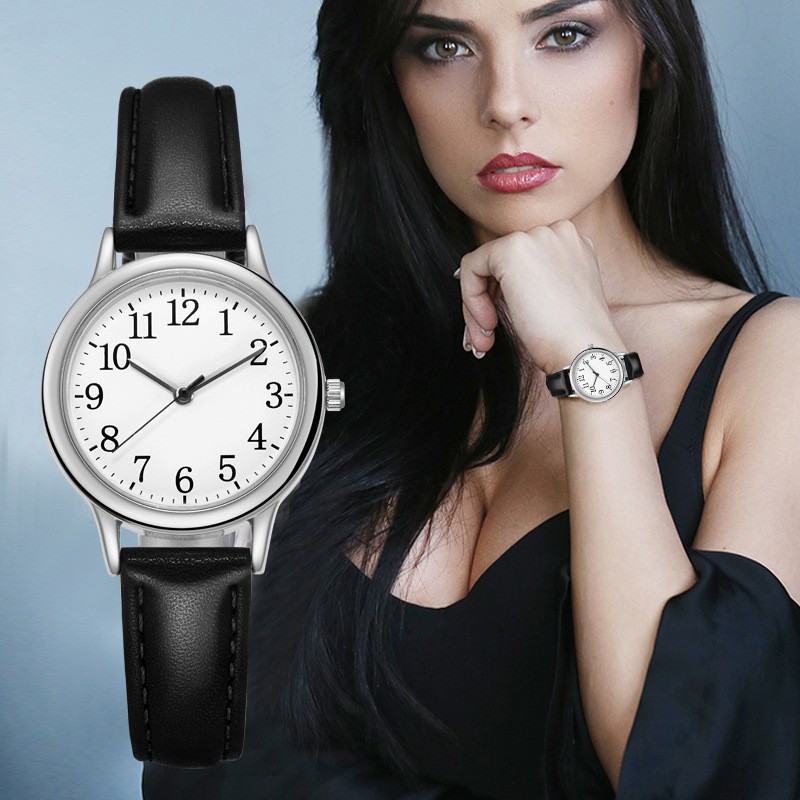 New simple digital fashion women's quartz watch small belt women's ...