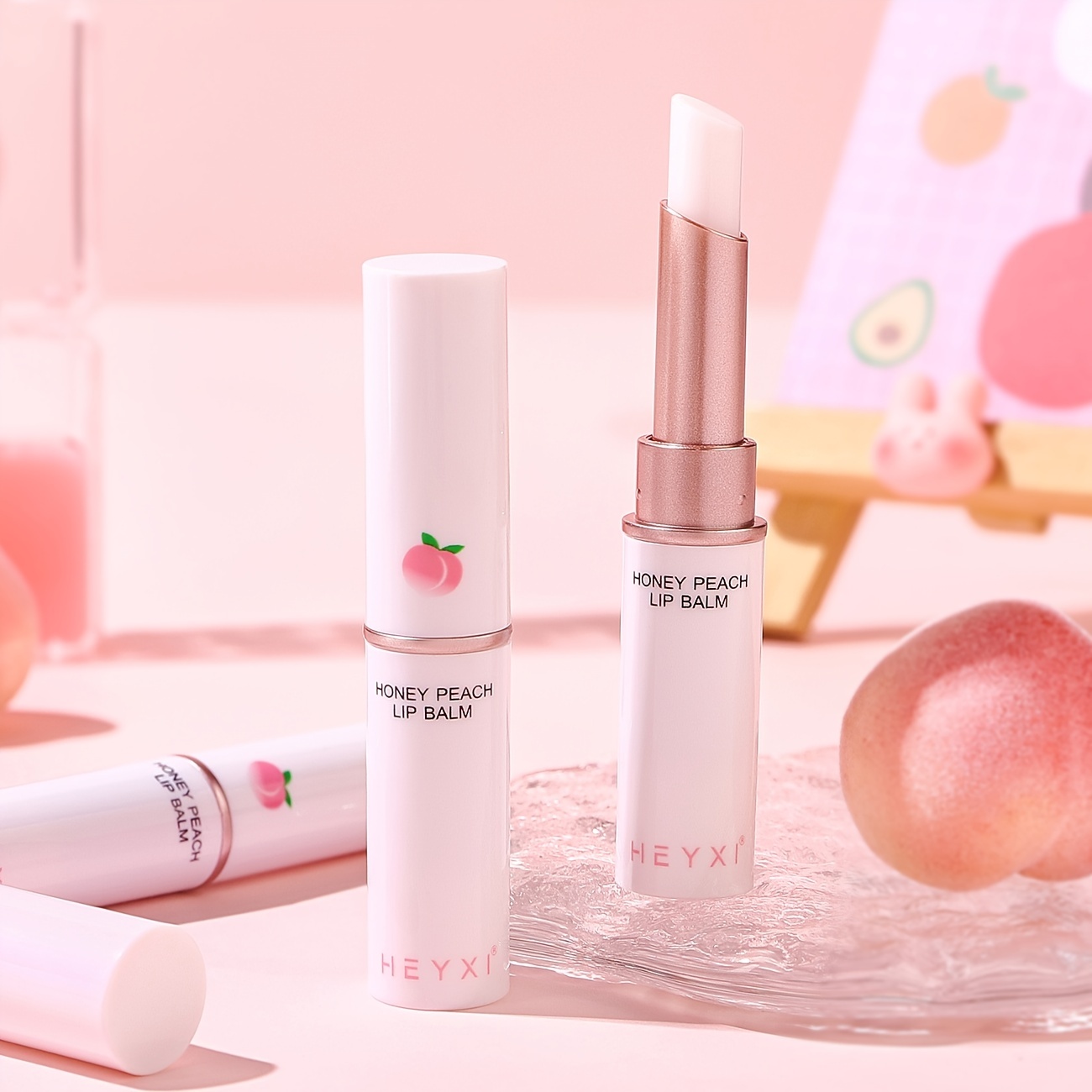 HEYXI Honey Peach Moisturizing Lip Balm | Shopee Singapore
