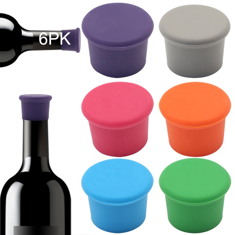Wine Stoppers - Silicone Wine Bottle Caps - Reusable and Unbreakable ...