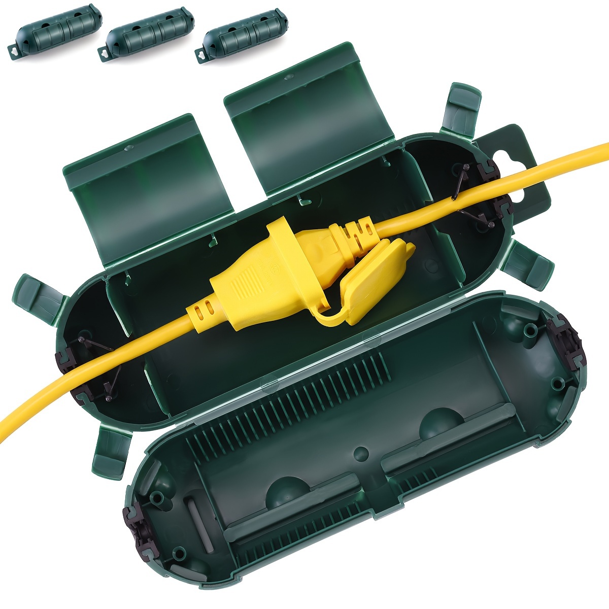 Outdoor Extension Cord Safety Cover with Waterproof Seal, Weatherproof ...