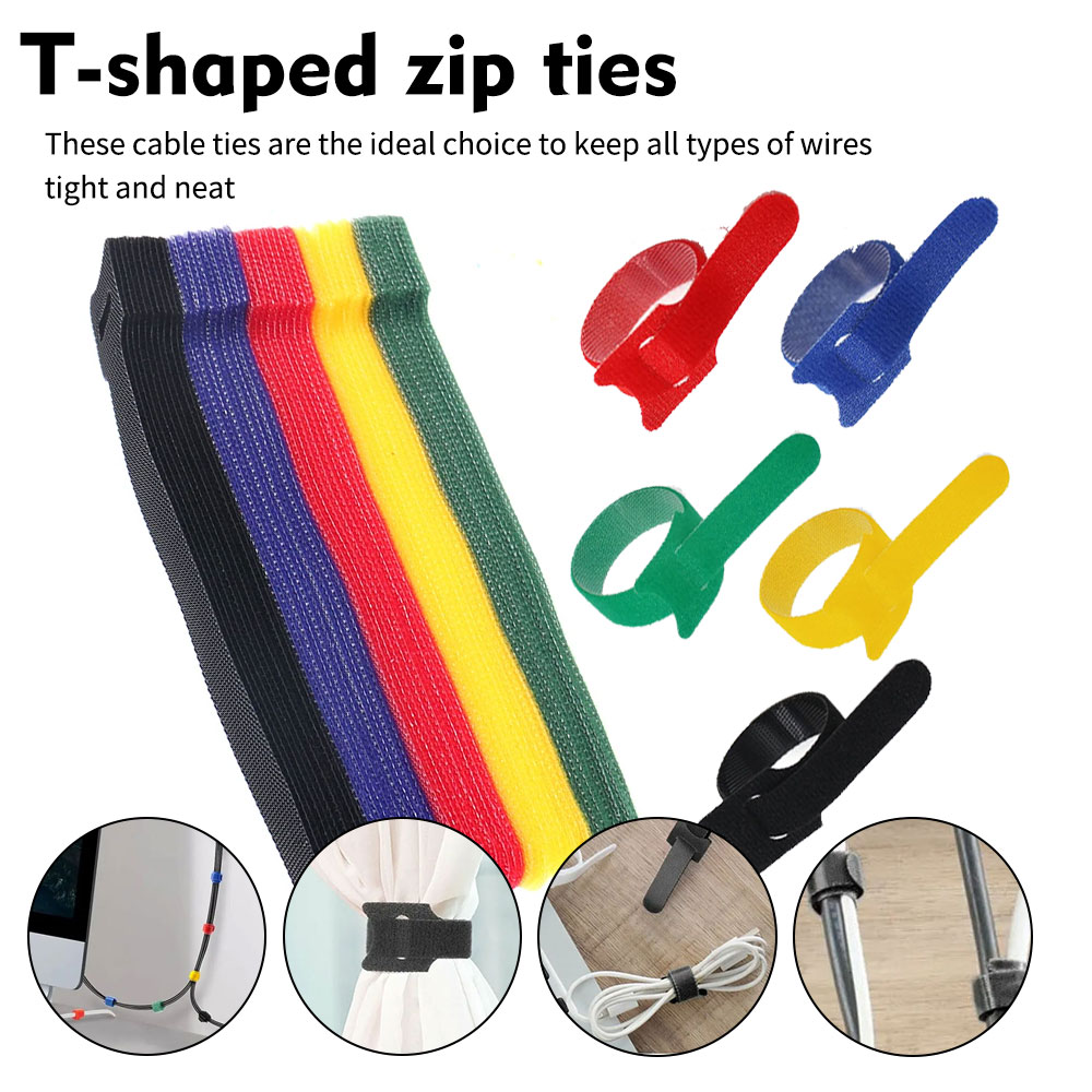Colorful Reusable Velcro Cable Ties Wire For Wire Wrap Managemen Tape ...