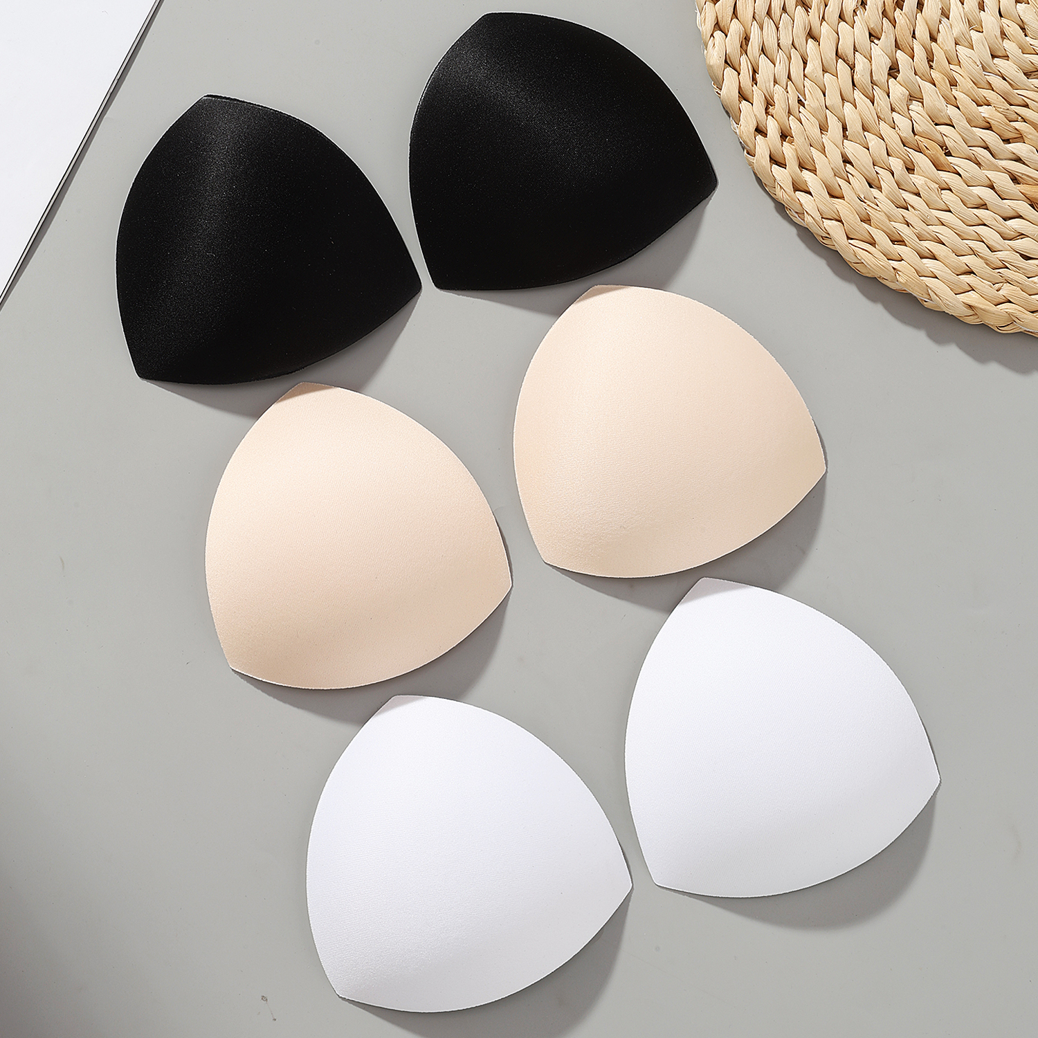 3 Pairs/Set Triangle Multicolor Chest Pad Seamless Underwear Insert ...