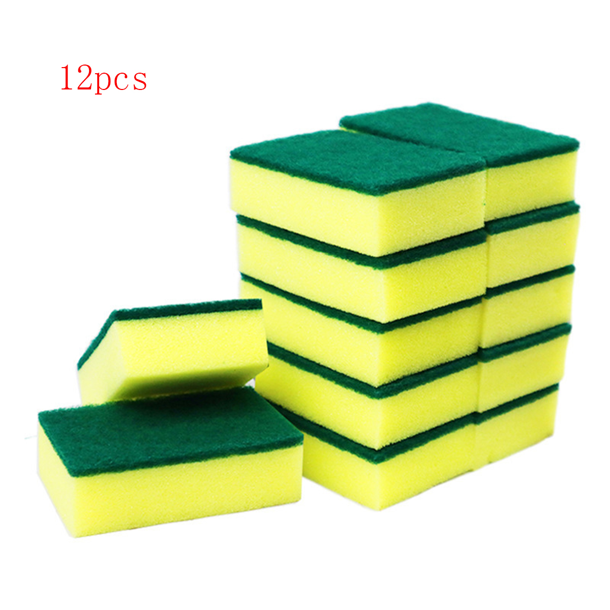 12 Kitchen Cleaning Sponges Dishwashing Sponge Nano Sponge Wipe Magic ...