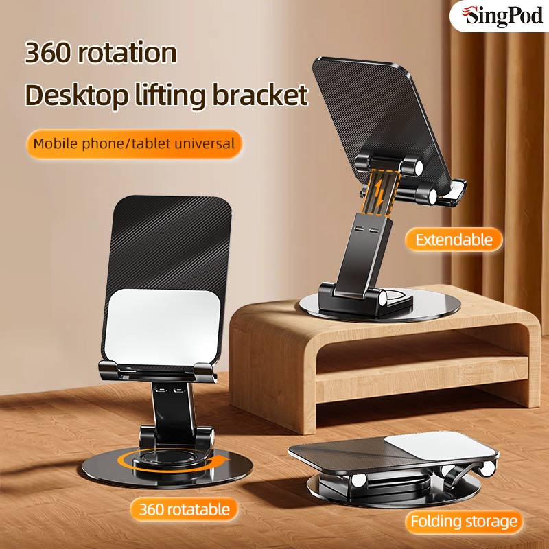 Metal Mobile Phone Stand Retractable Folding Lazy Mobile Phone Stand ...
